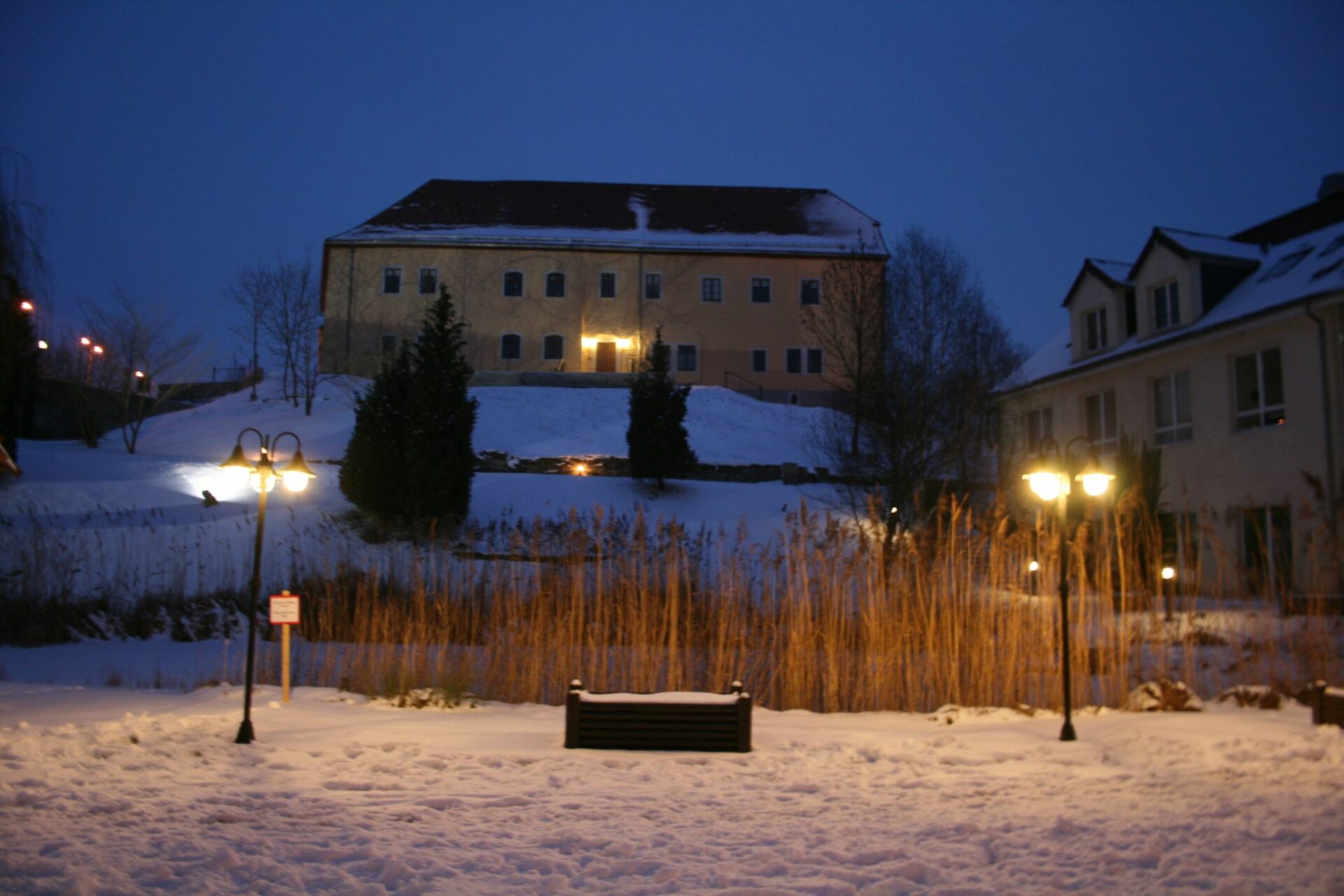 Blick aufs Schloß Winter - Hotel am Schloss Apolda